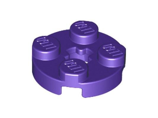 Деталь Lego 4032 Plate, Round 2 x 2 with Axle Hole
