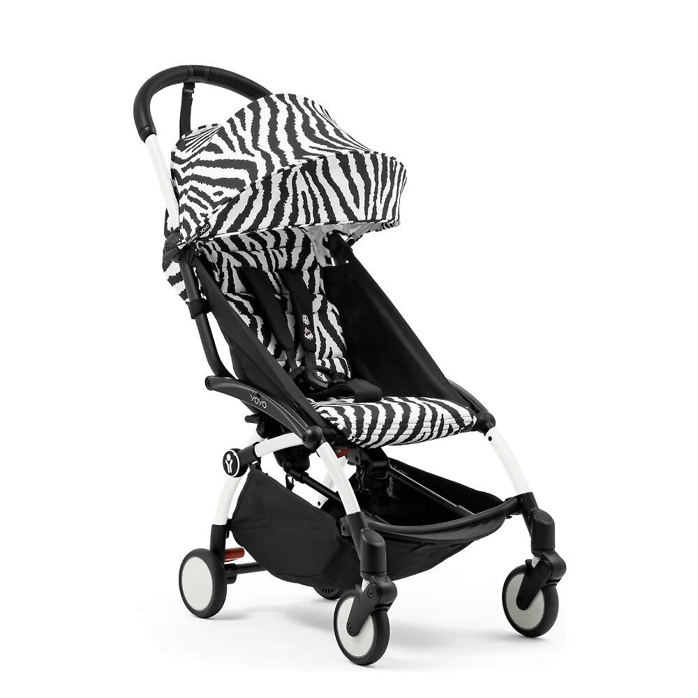Прогулочная коляска Stokke YOYO 3 White 6+, цвет Zebra LE (Зебра), артикул производителя 646001 / 646414