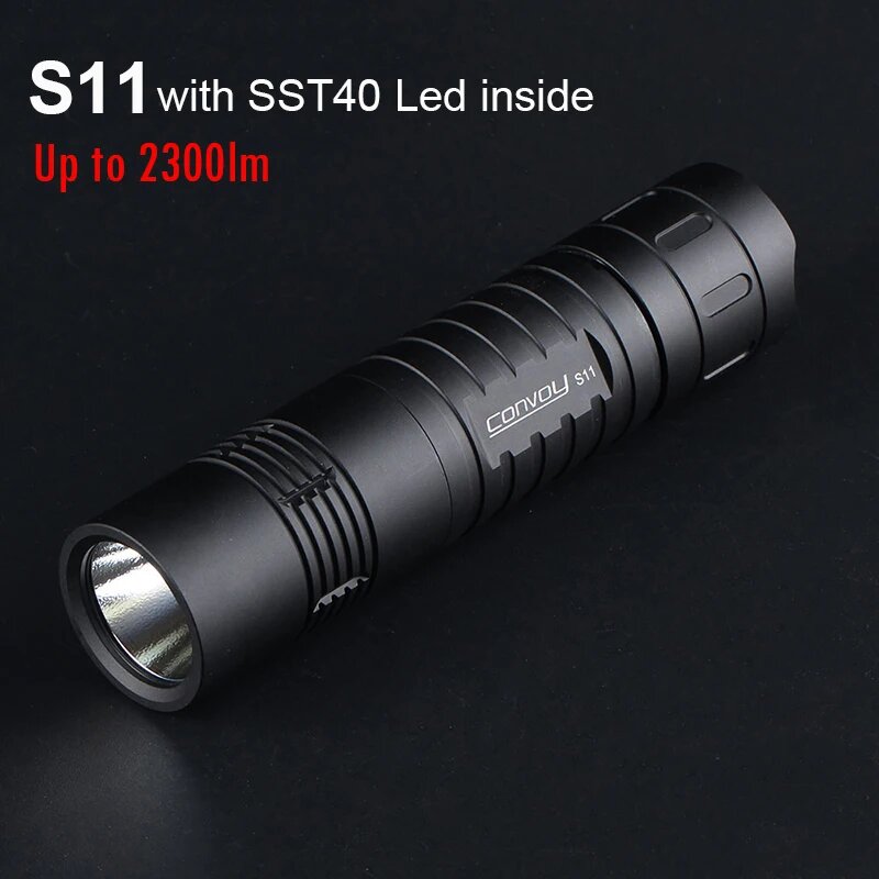 Фонарь CONVOY S11 белый, Luminus SST40, 6500K, 4 режима