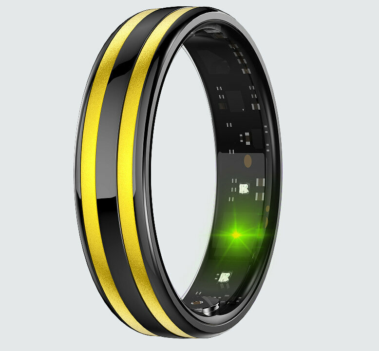 Ultra-Slim Smart Ring Умное кольцо для здоровья Монитор сердца сна Жестовое управление IP68 Зарядный кейс