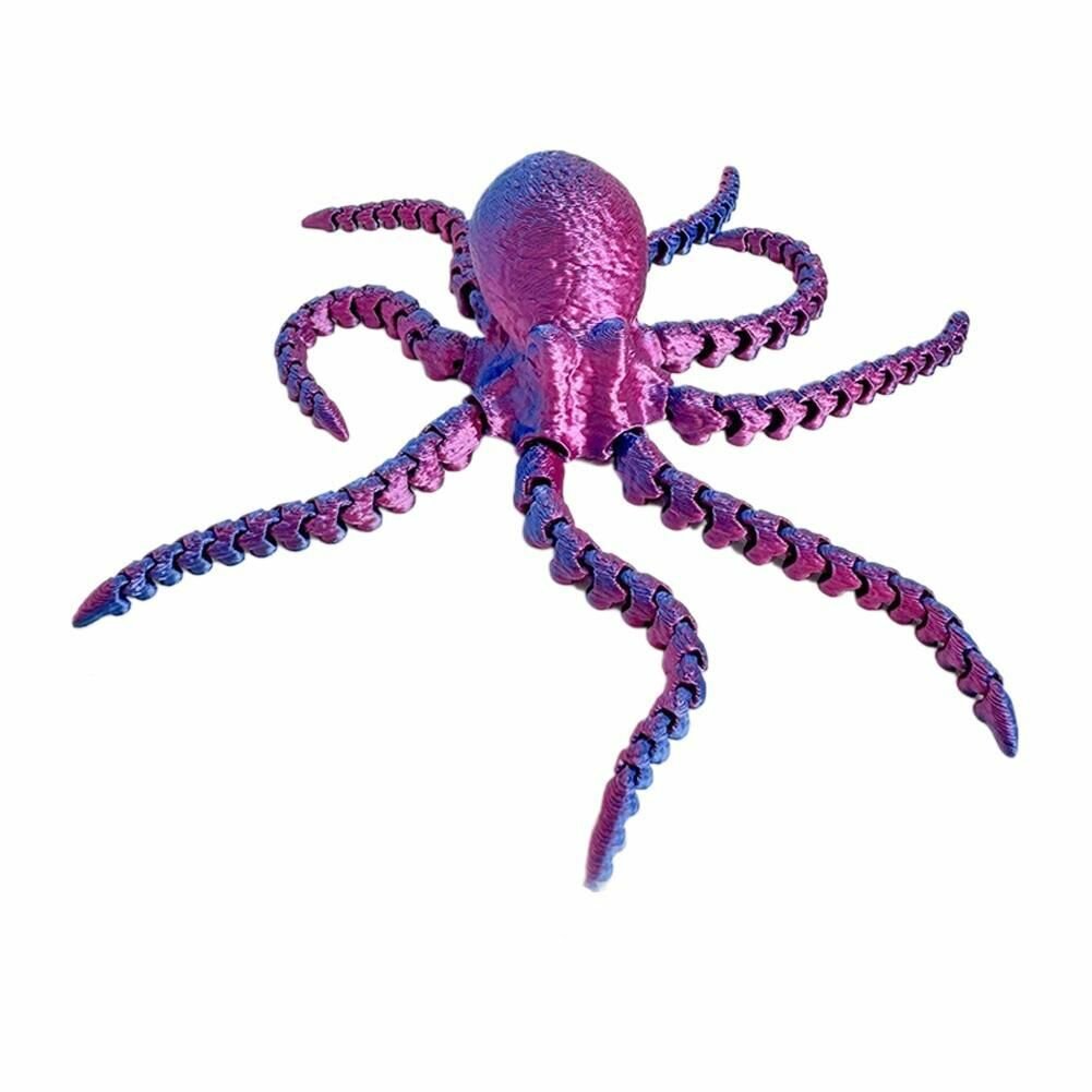 1 шт. 3D печатная игрушка осьминог гибкая фигурка, декоративная мини фигурка, антистресс игрушка
