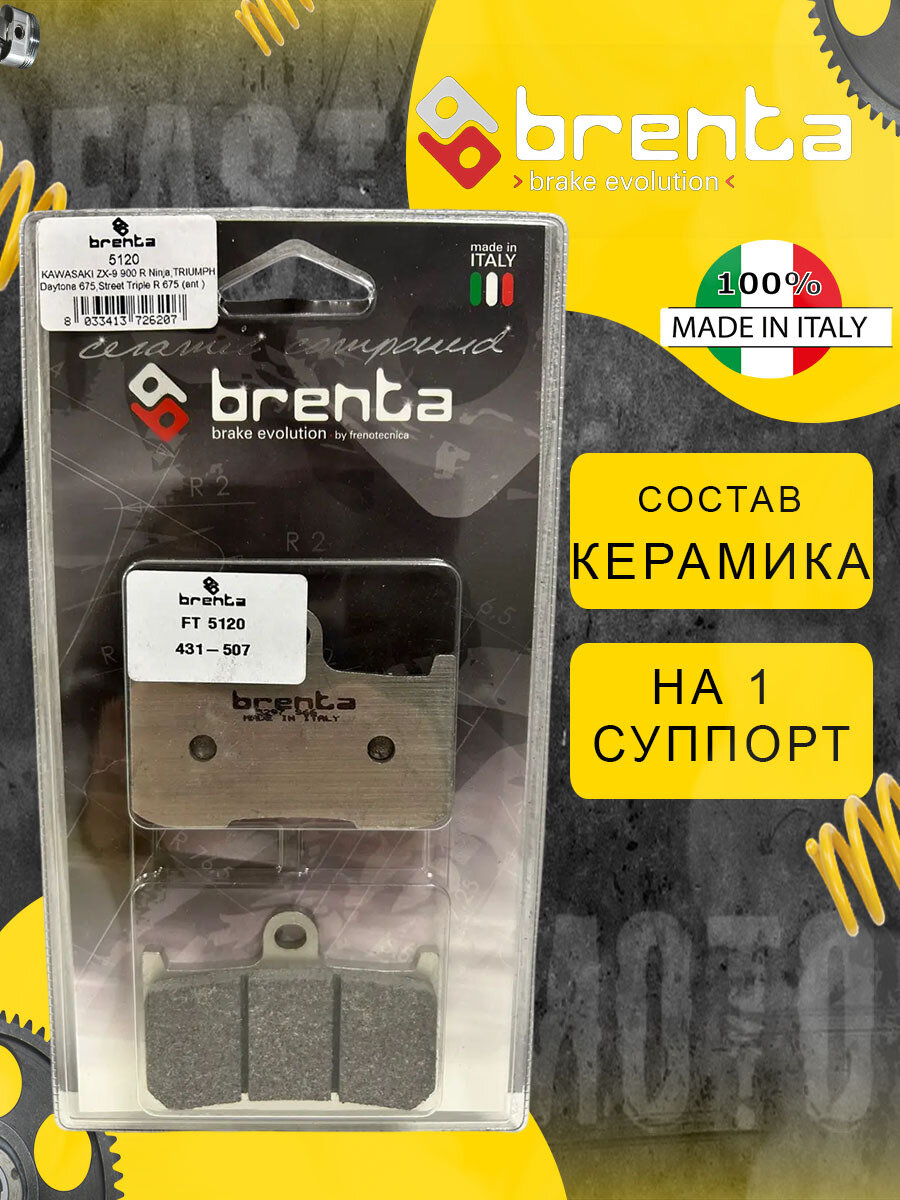 Тормозные колодки Brenta BR5120 (FT5120)