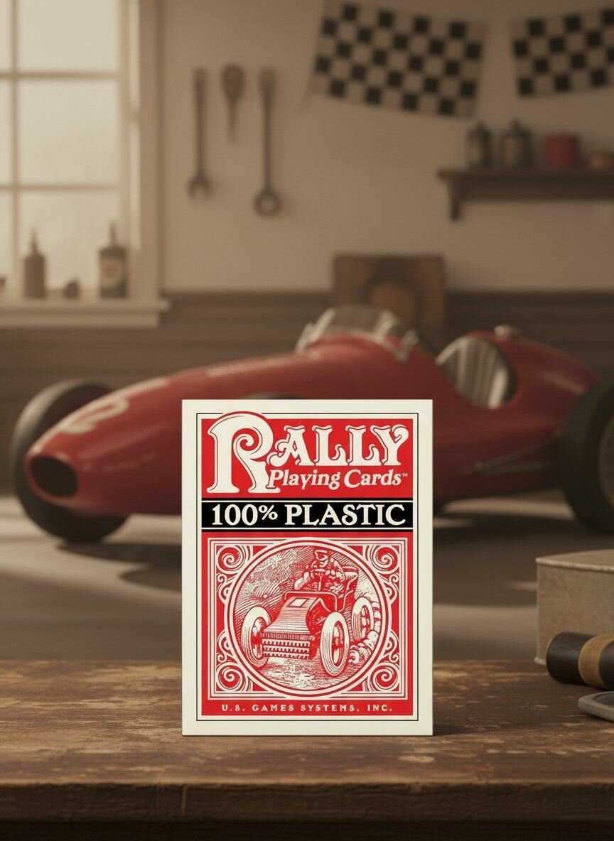 Карты "100% Plastic Rally Playing Сards red"
