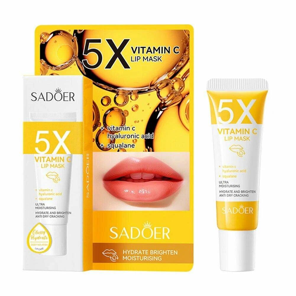 5X VITAMIN C Lip Mask, Sadoer (Осветляющая маска для губ с витамином C), 10 г.