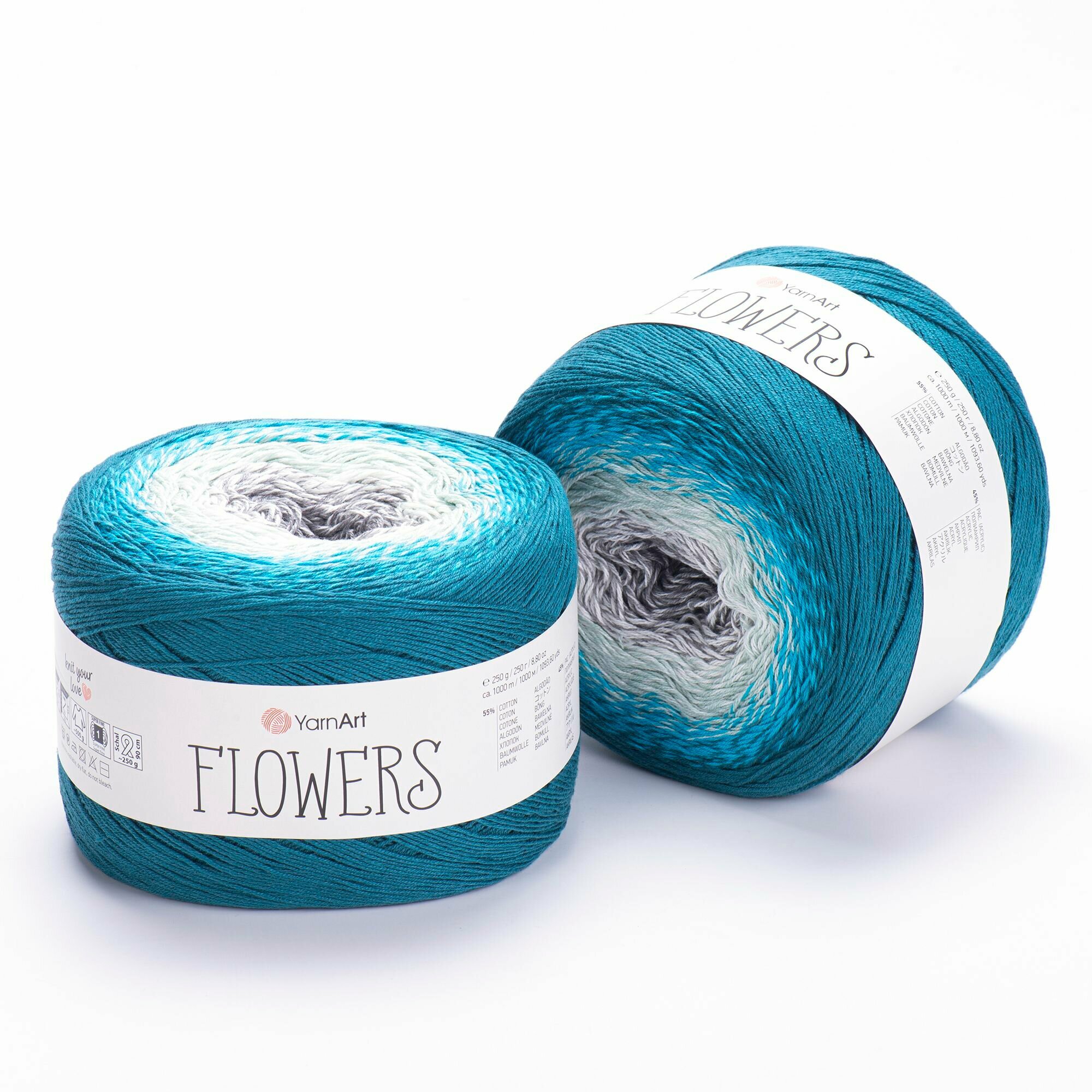 Пряжа YarnArt Flowers 289 (1 моток, 250г/1000м)