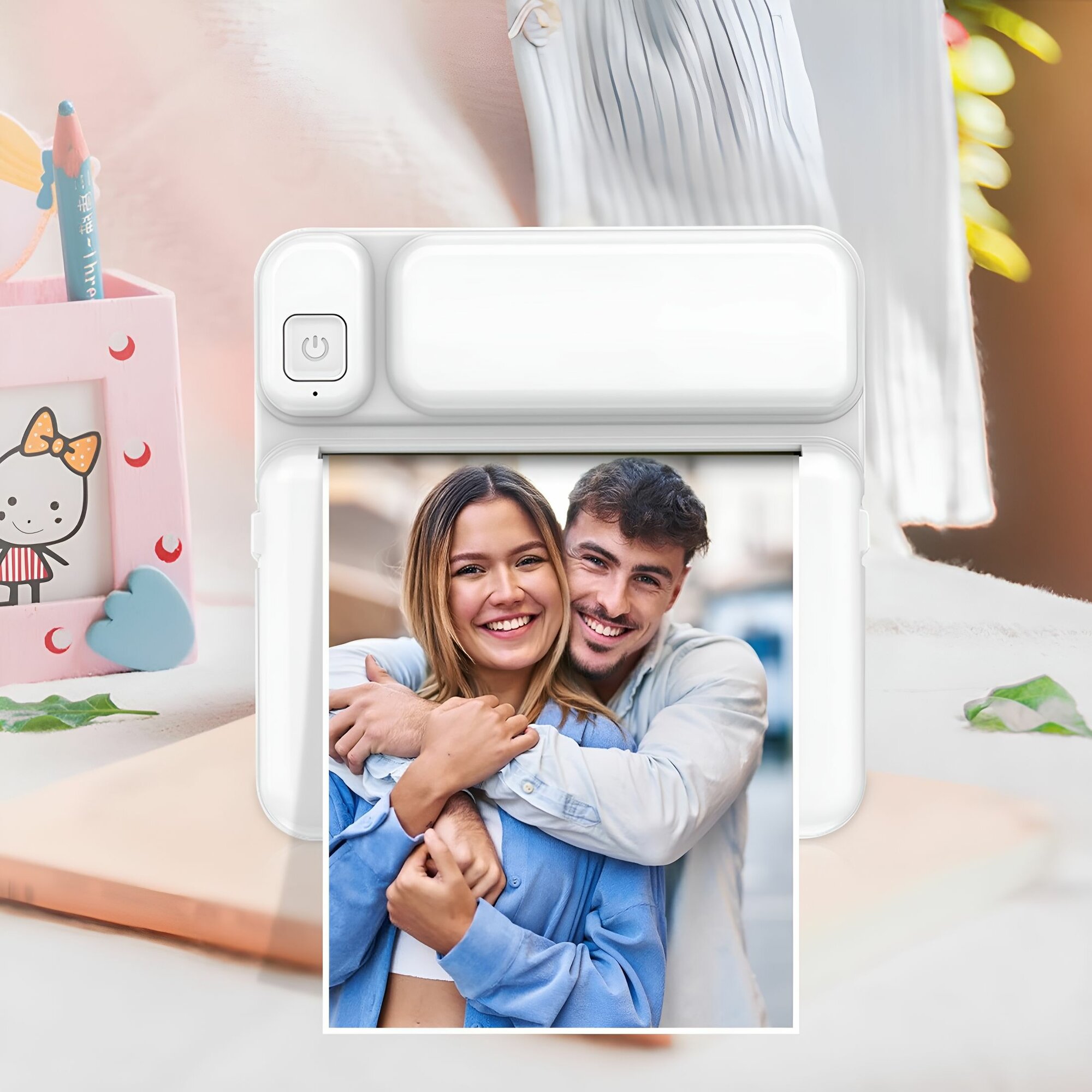 Мини-фотопринтер, принтер этикеток, ручная учетная запись, QR-код, термопринтер Bluetooth, маленький принтер — фото 1