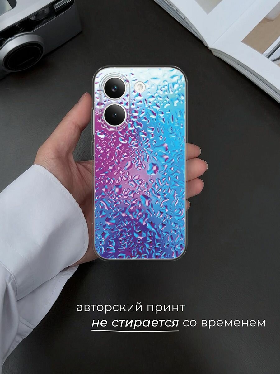 Чехол на Poco X8 Pro / Поко X8 Про с принтом Капли на стекле — фото 1