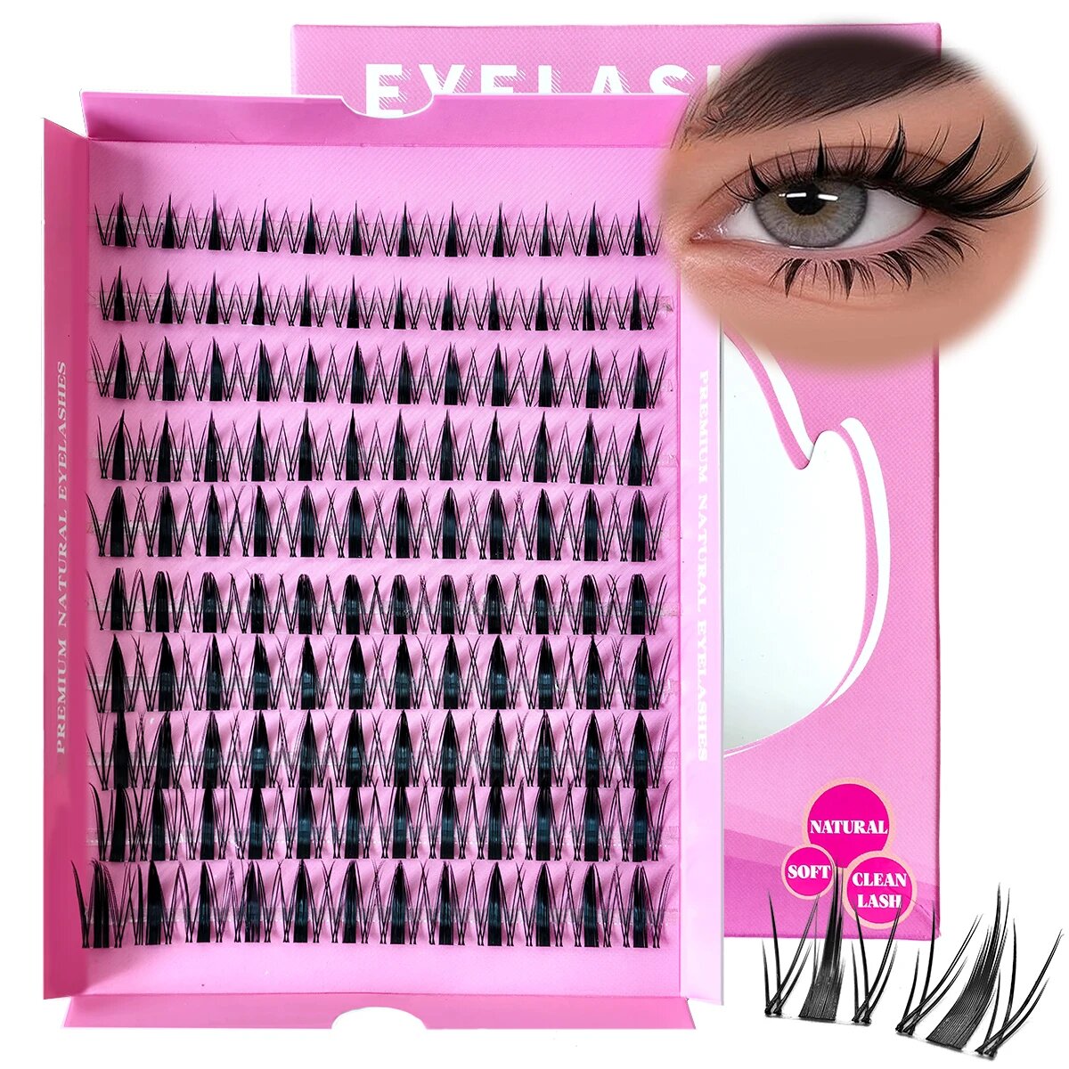 Anlinnet Fluffy Lash 10-18 мм микс накладные ресницы