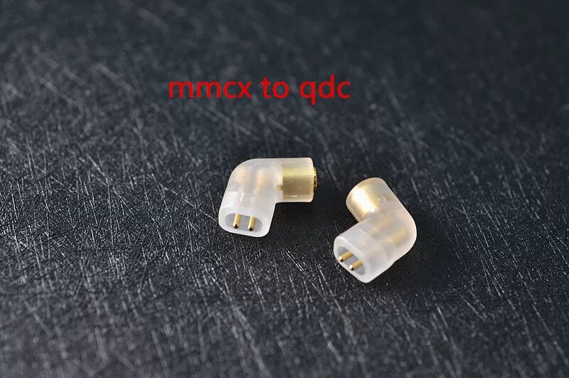 Адаптер MMCX на QDC прозрачный, переходник для наушников, кабель, 1шт