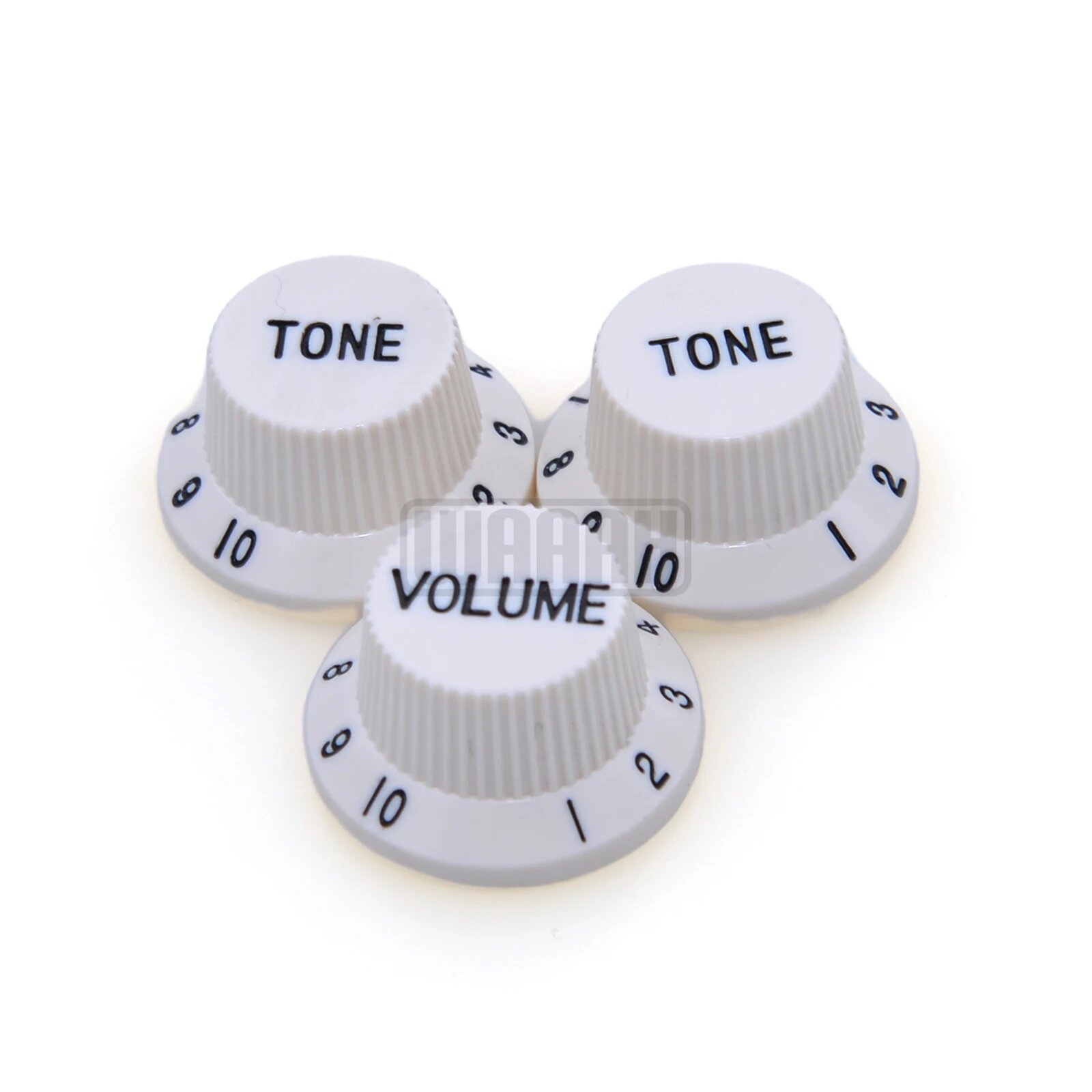 Ручки для гитары 2 Tone 1 Volume, Dark WH BK words