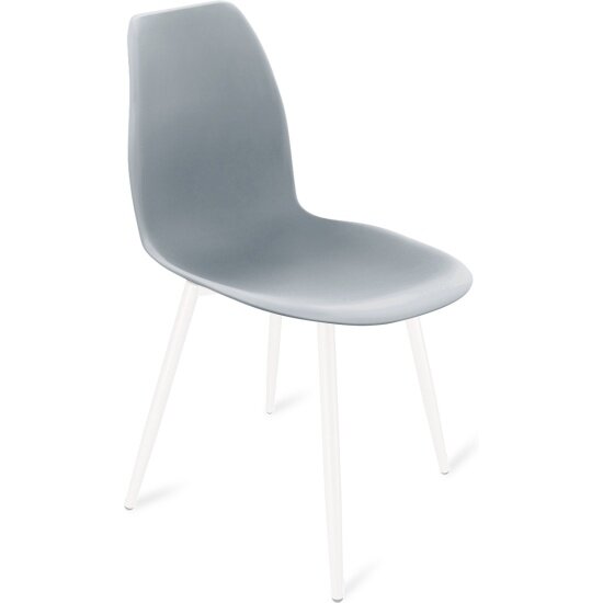 Стул Sheffilton SHT ST29/S95-1 серый ral 7040/белый муар