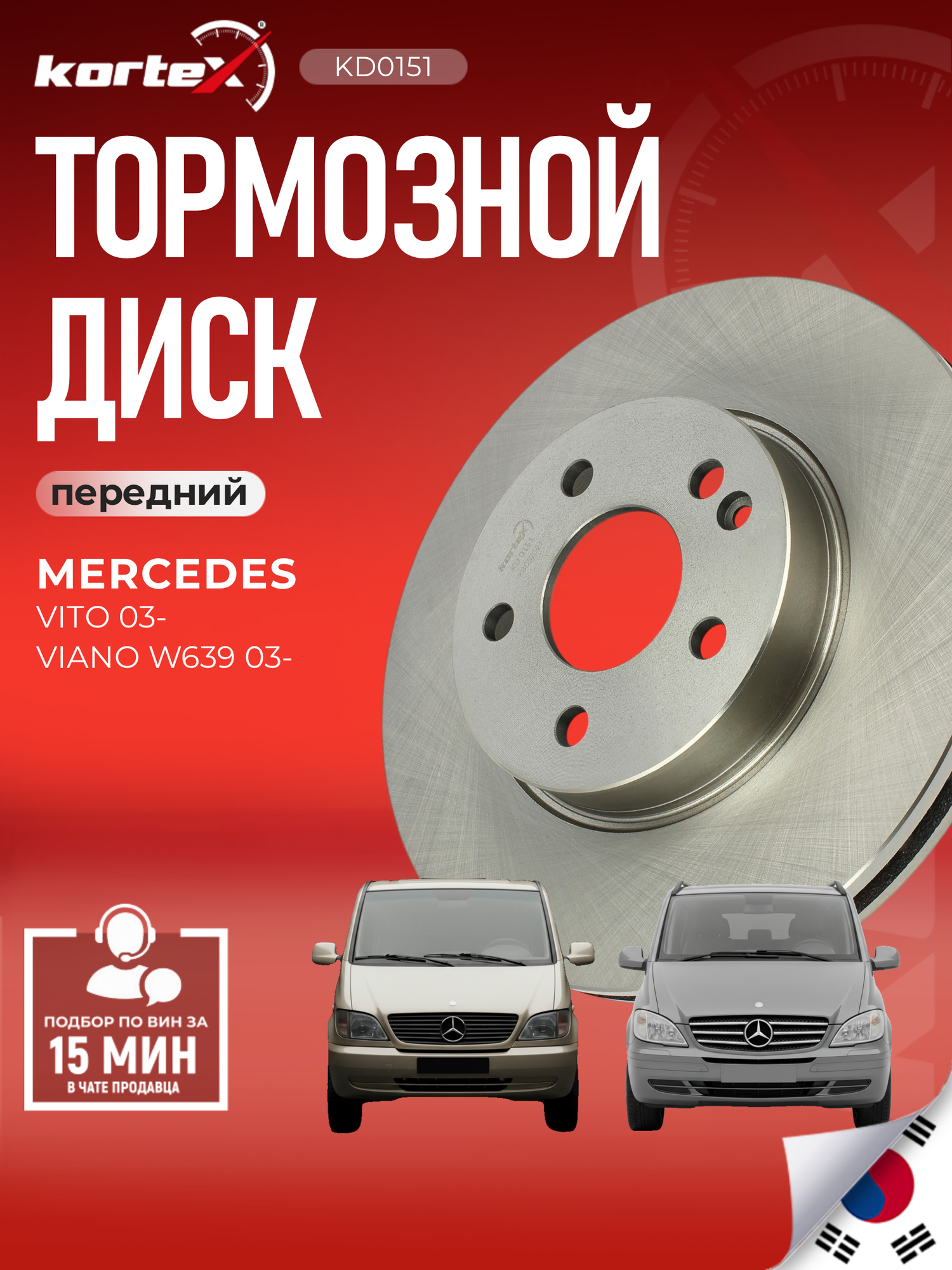 Тормозной диск передний вентилируемый Мерседес Бенц Марко, V Class, Виано, Вито, (Fjda) Вито STA6394210012, PBD4373, M2000524