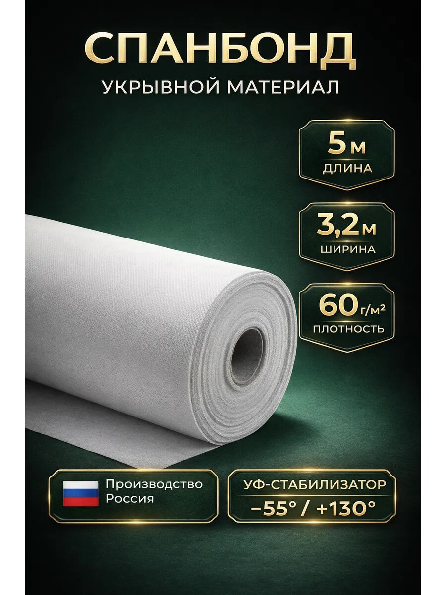 Спанбонд белый укрывной