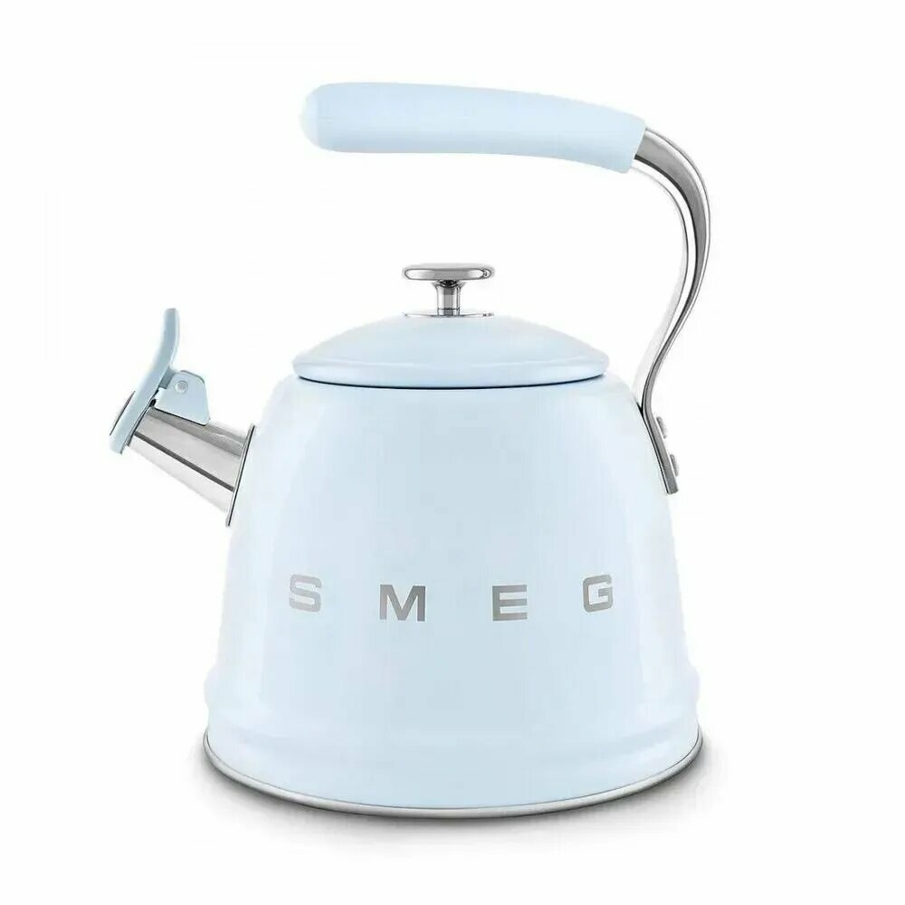 Чайник Smeg CKLW2001CR, электрический, для всех типов плит, голубой