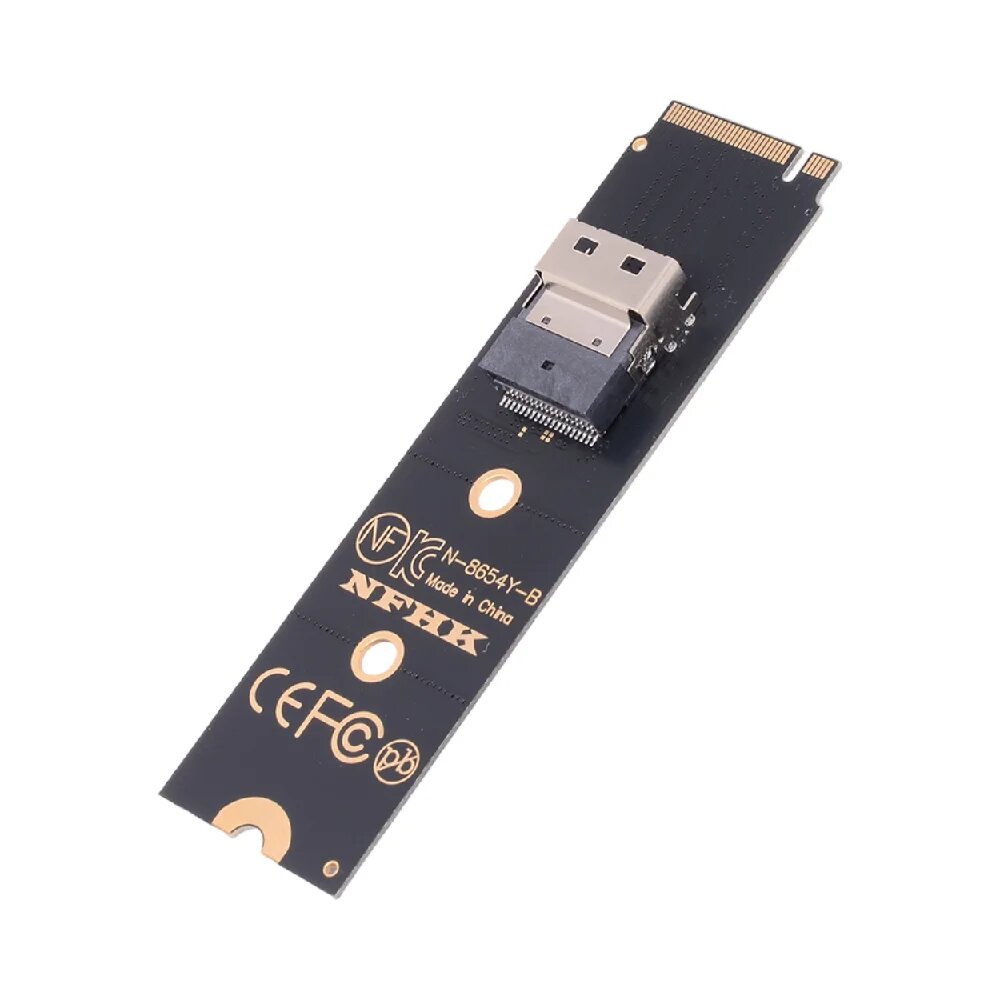 ADT-Link EDSFF E1 NF-8654Y-B SSD to NVMe M.2 Adapter
