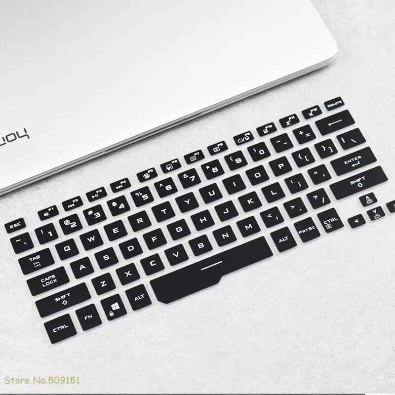 Силиконовый чехол для клавиатуры Asus ROG Zephyrus G14, Black