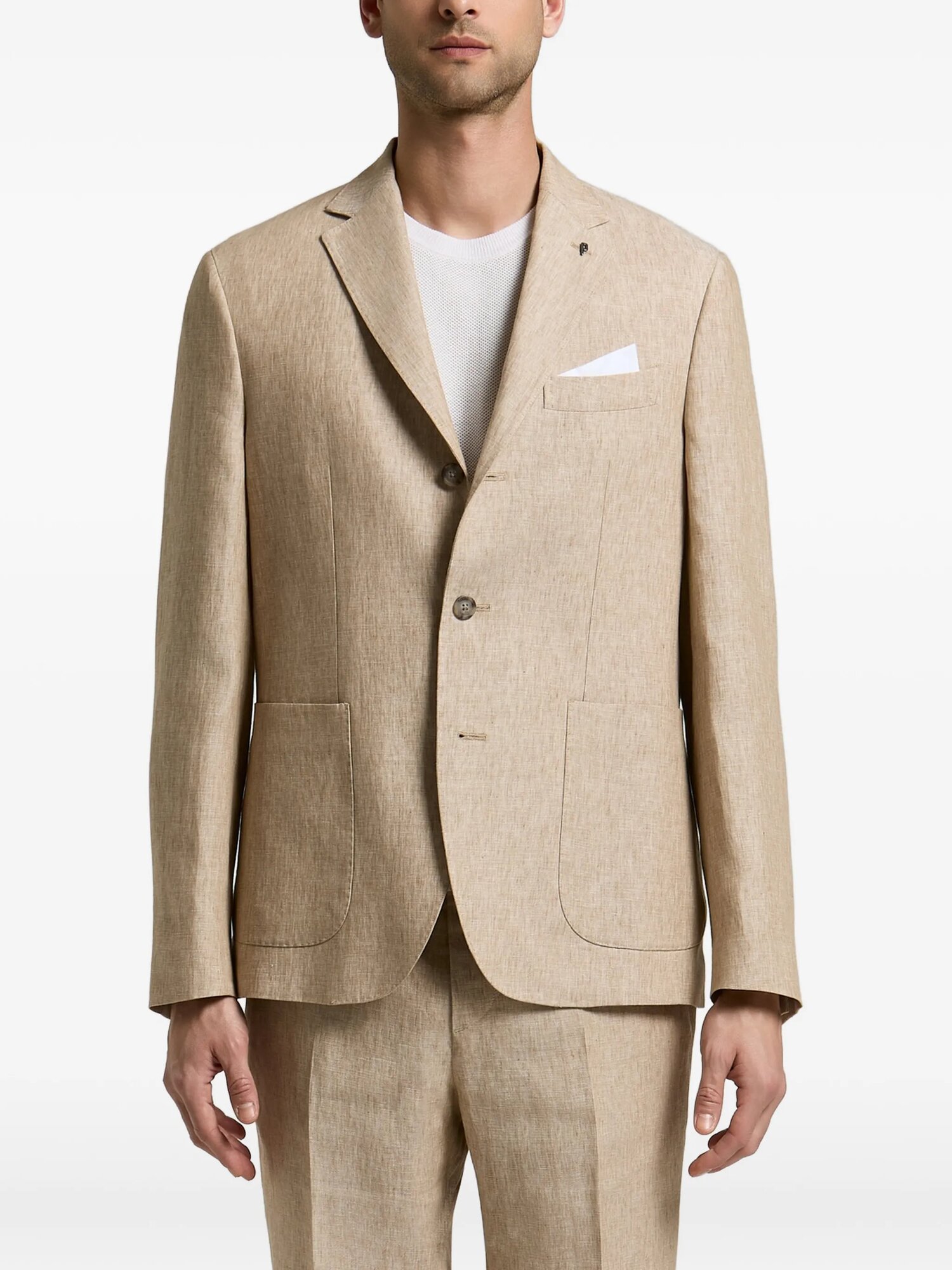 Куртка Single-breasted patch-pocket jacket