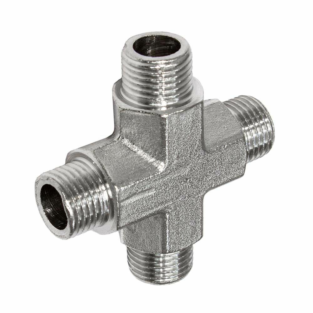 PI TOOLS Фитинг крест X-1/8MMMM резьбовой, для труб. Арт. 0748
