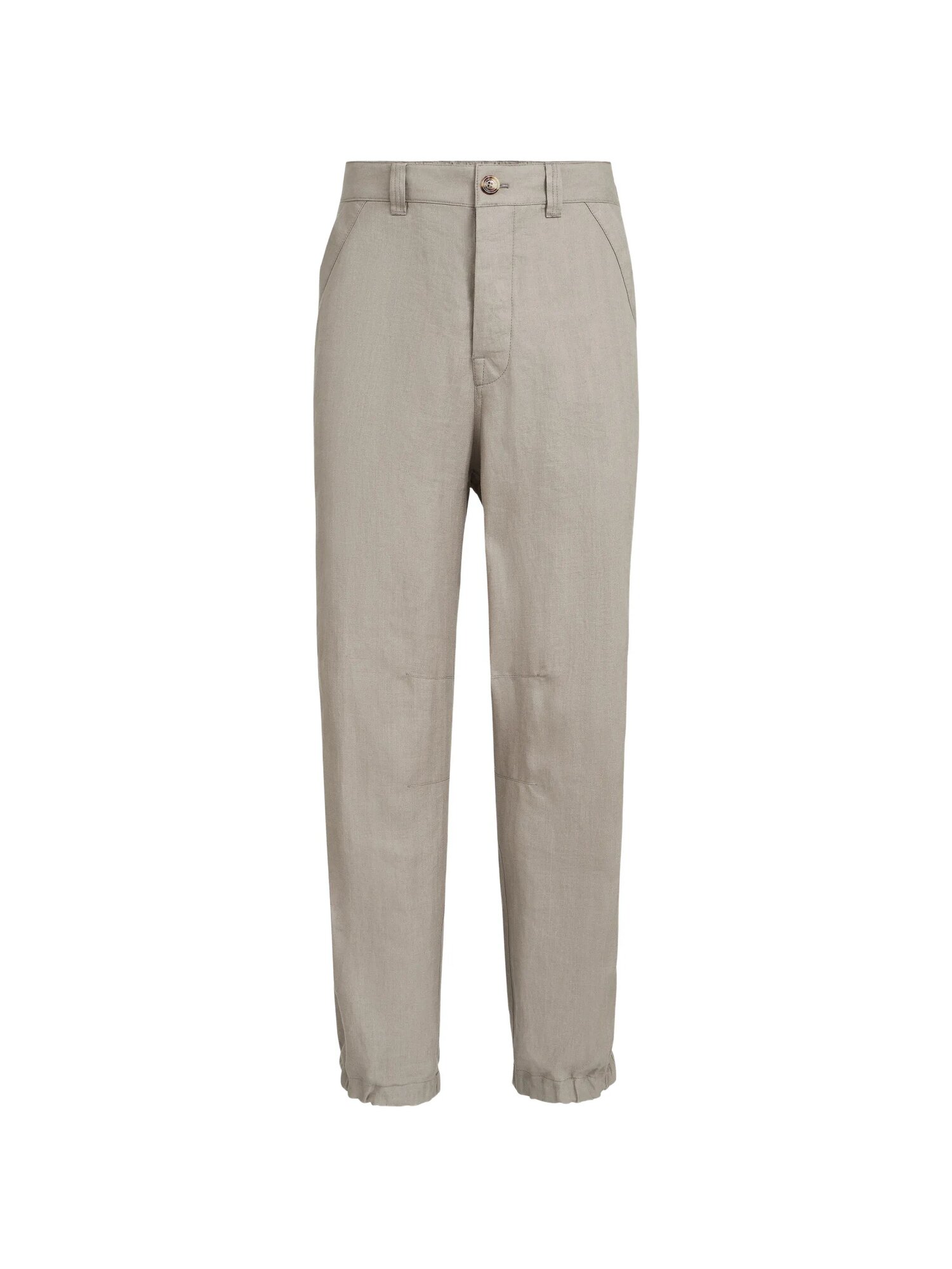 Брюки Linen micro chevron trousers with drawstrings