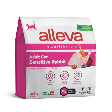 ALLEVA EQUILIBRIUM SENSITIVE Сухой корм для кошек с Кроликом