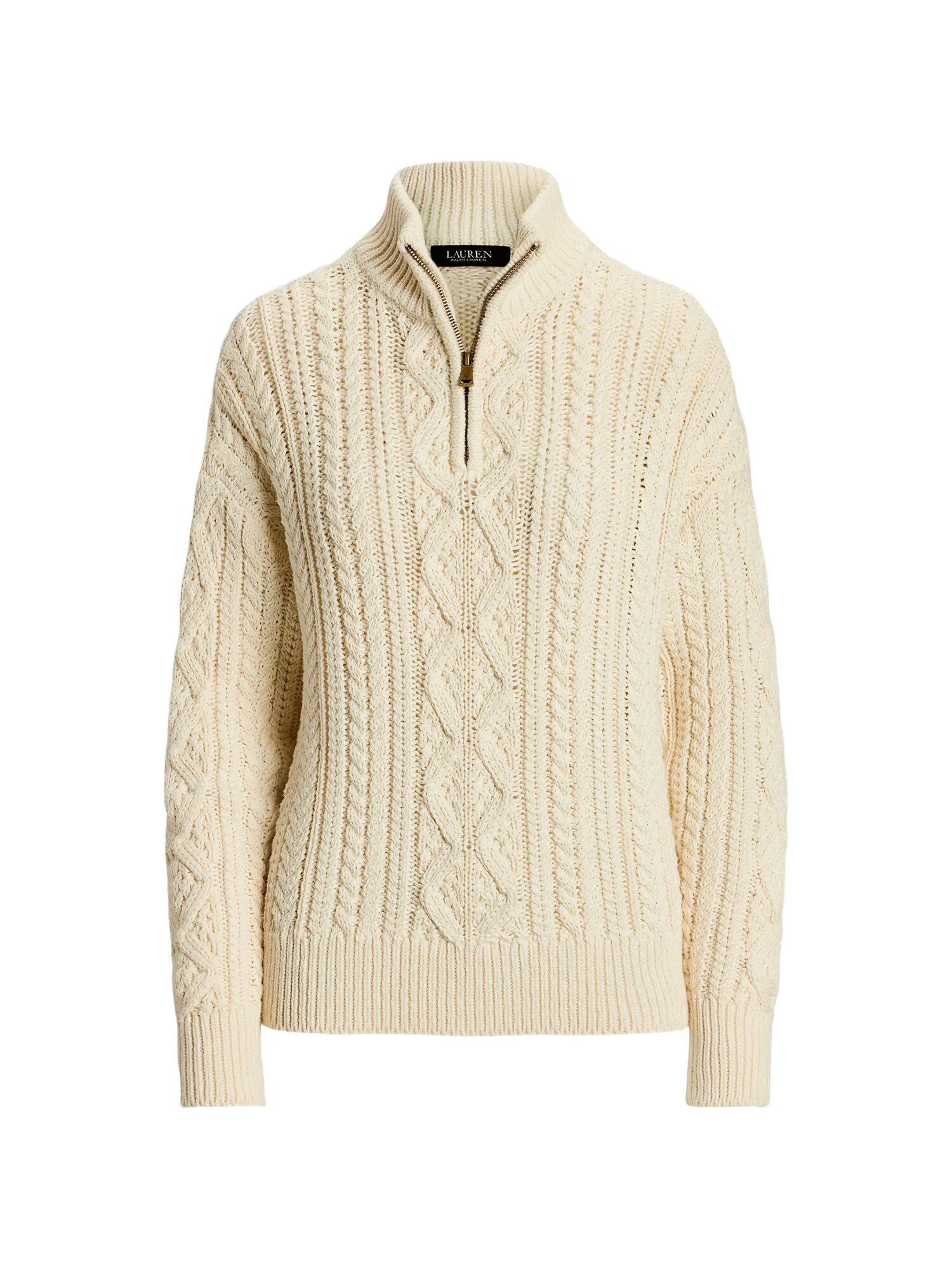 Свитер Cable-knit quarter-zip sweater