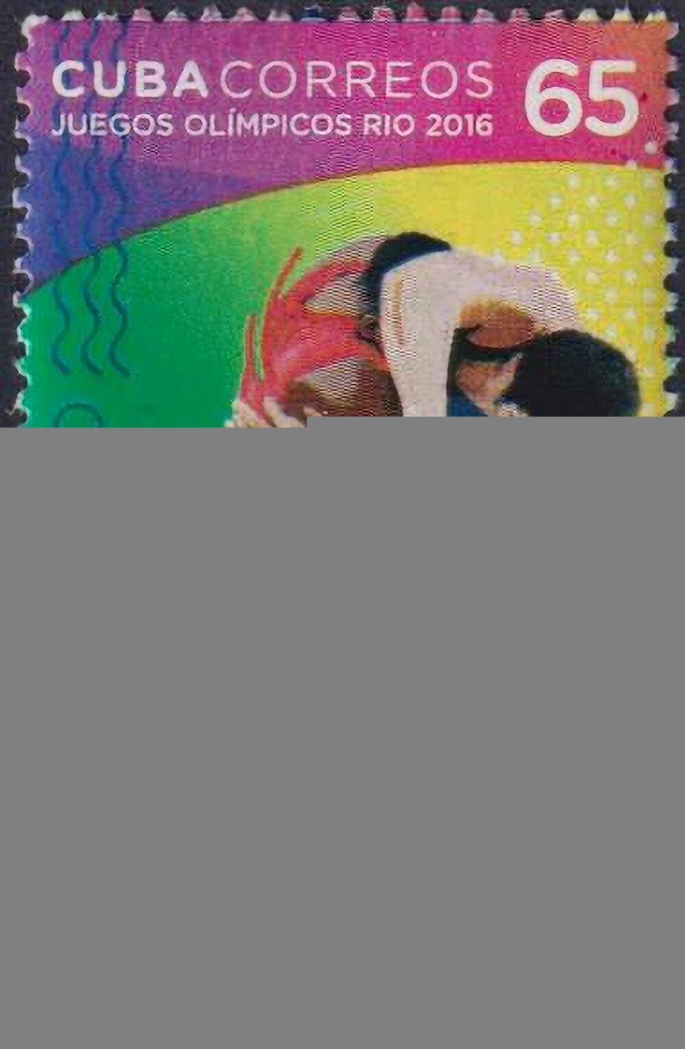 Почтовые марки Куба 2016г. "Олимпийские Игры - Борьба" Спорт, Борьба MNH