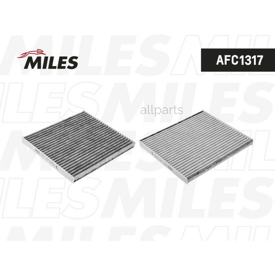 MILES AFC1317 Фильтр салона HYUNDAI SONATA YF 10-/SANTA FE 12- угольный