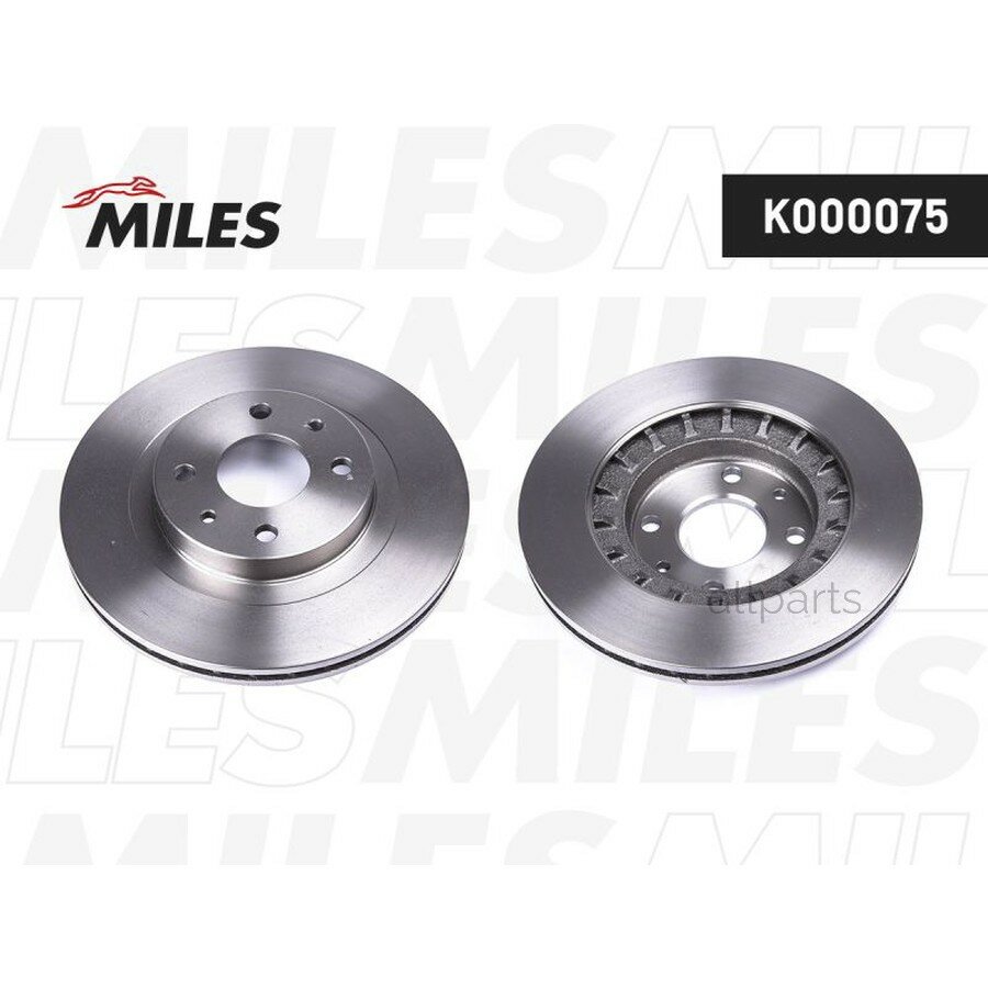 MILES K000075 Диск тормозной ВАЗ 2110-2112 R14 передний вентилируемый