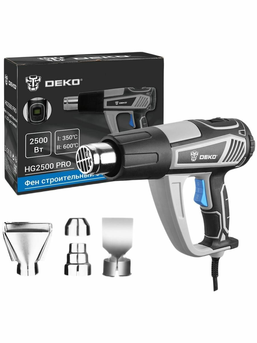 Фен строительный DEKO HG 2500DR PRO, 2500 Вт, с LCD дисплеем Возможно, вам понравится