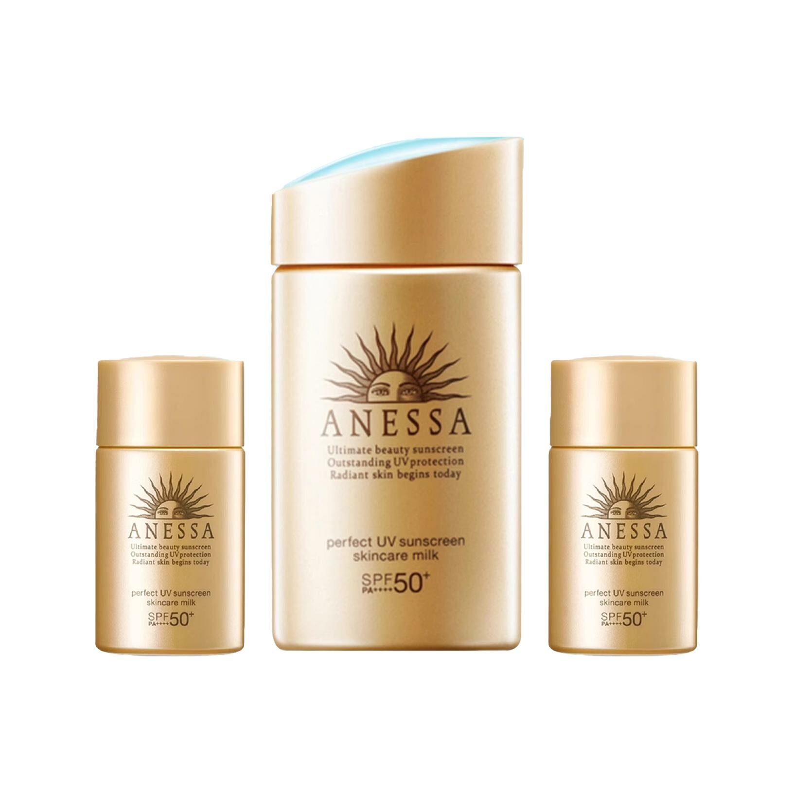 Солнцезащитный крем-молочко женский ANESSA SPF50+ отбеливающий, увлажняющий, освежающий