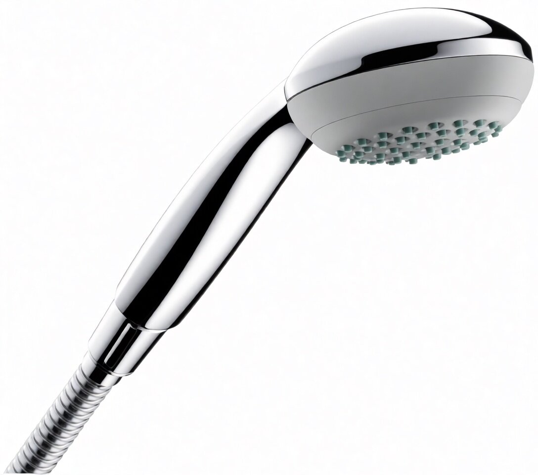 Ручная душевая лейка с 2 режимами струи Hansgrohe "Crometta" 28562000, хром, 17л/мин