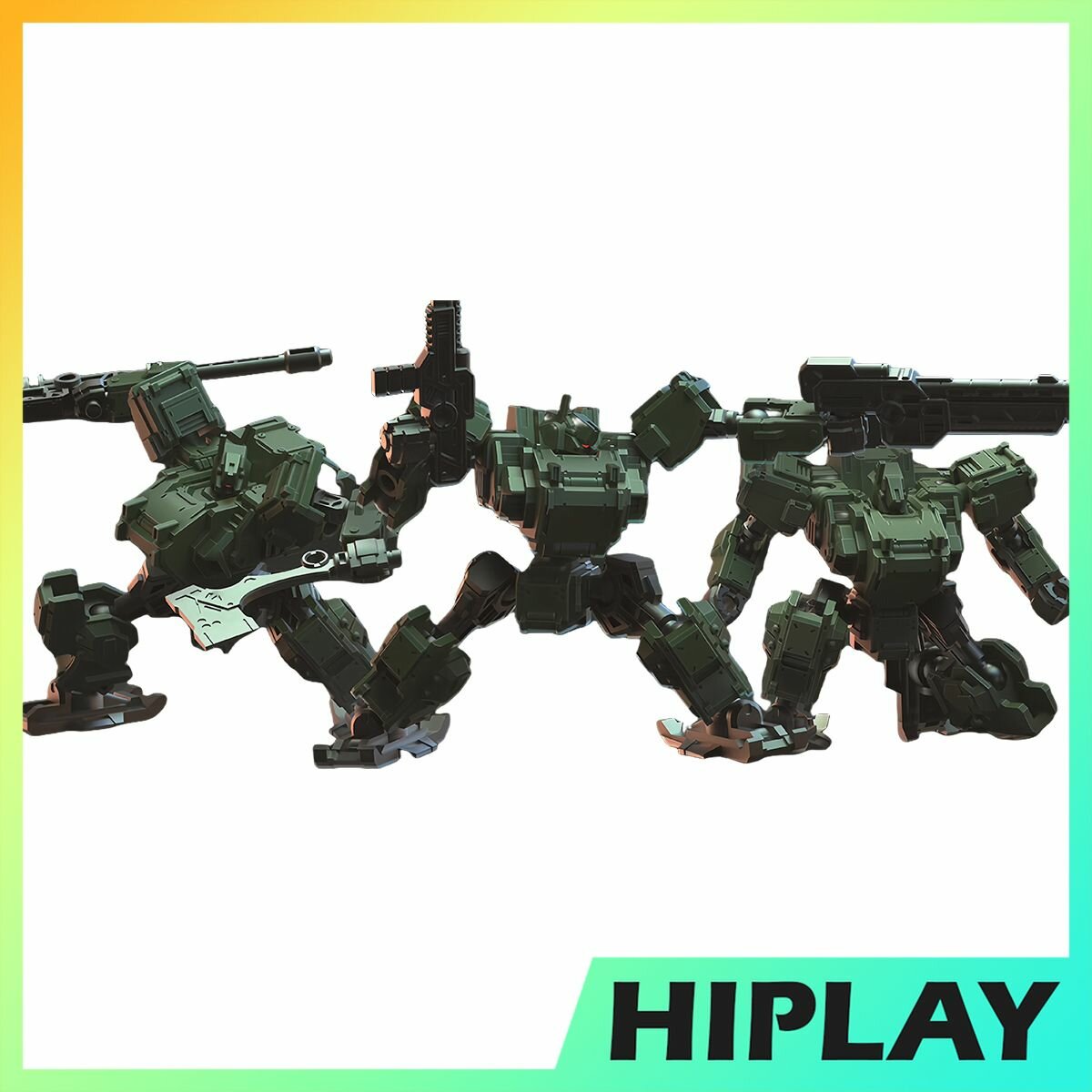 HIPLAY Sheik Mainland 3 минутная серия проектов MUS-A4 Fortishield Squad джунгли зелёный 1/60 Сборная модель