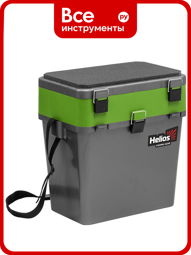 Helios Ящик рыболовный зимний серый/салатовый HS-IB-19-GG 00000275841