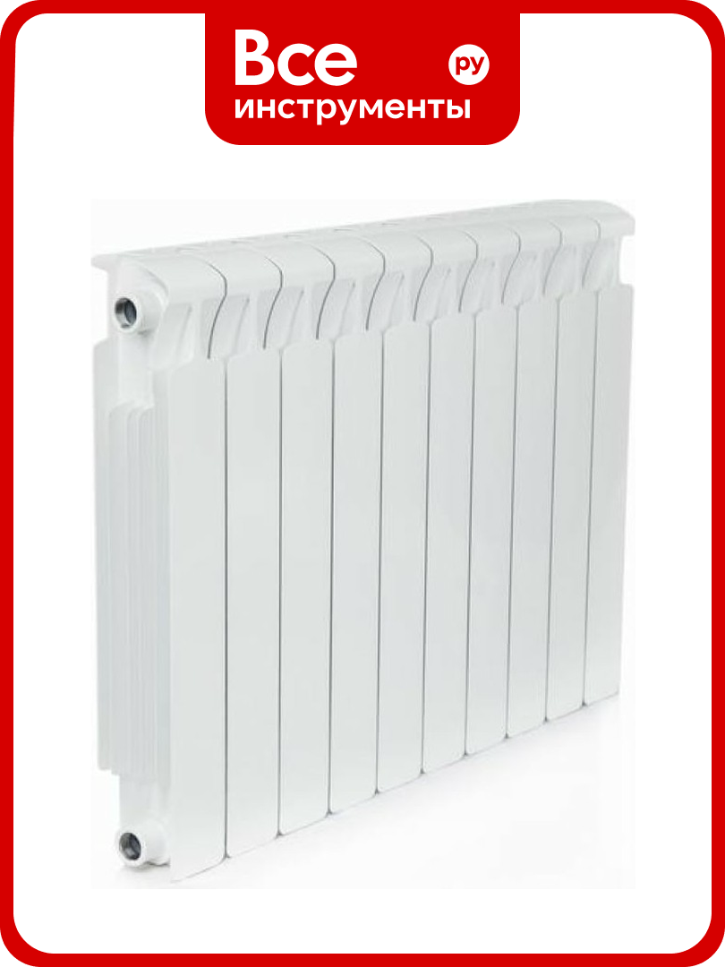 Биметаллический радиатор RIFAR MONOLIT 500 10 секц. бок. R-MN-500-10