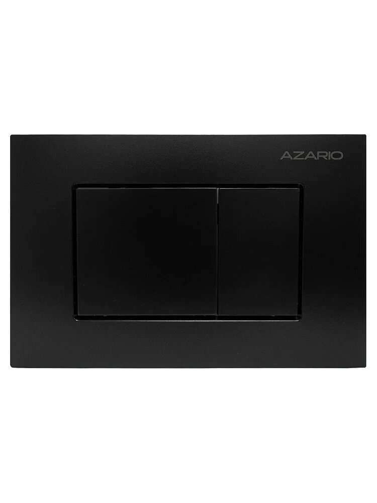 Кнопка смыва для унитаза AZARIO NEW-TS AZ-ABS-001-B черная, матовая, кнопка для инсталляции, двойной смыв