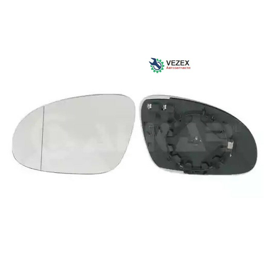 ALKAR 6471128 стекло зеркала левого! с подогр. асферич.\ VW Golf 03>/Passat 03-05/Sharan 04>