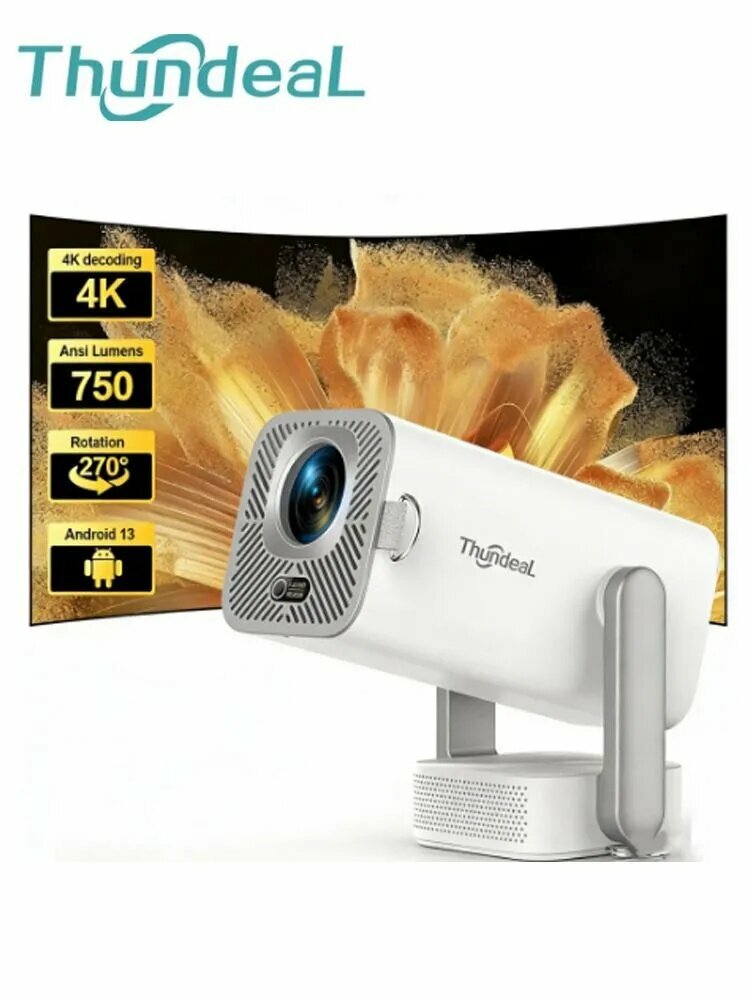 ThundeaL Проектор Full HD-проектор TD80Pro 1080P 4K-проектор 750Ansi Мини-портативный проектор