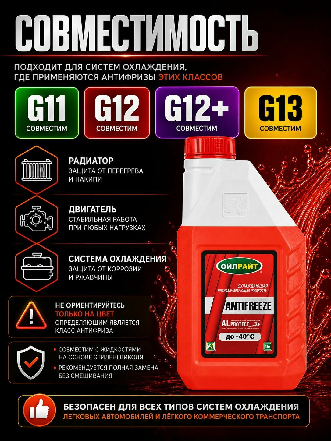 OILRIGHT Антифриз, 5 л — фото 1
