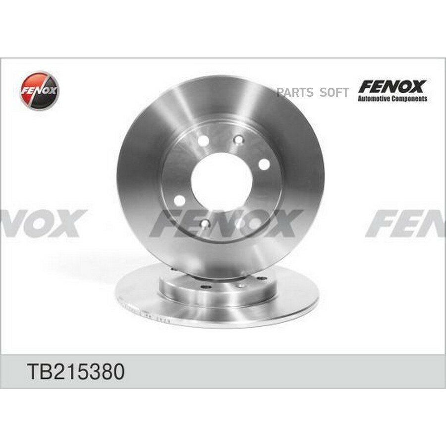 FENOX TB215380 Диск тормозной CITROEN XARA/ZX/PEUGEOT 106/206/306 задний D 247мм.