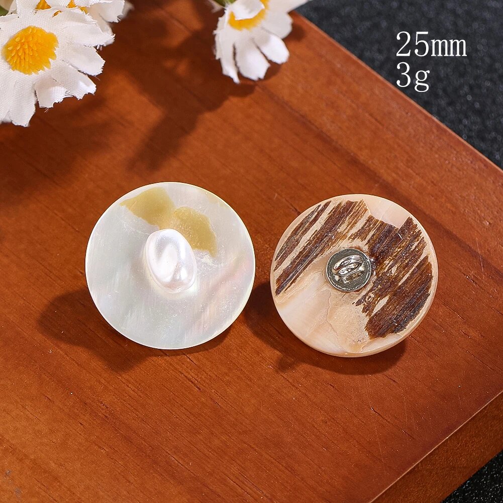 Пуговица 25mm, перламутр