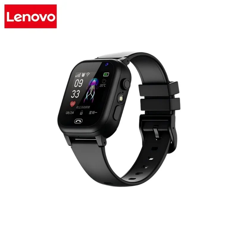 Lenovo Детские смарт-часы 4G, черные