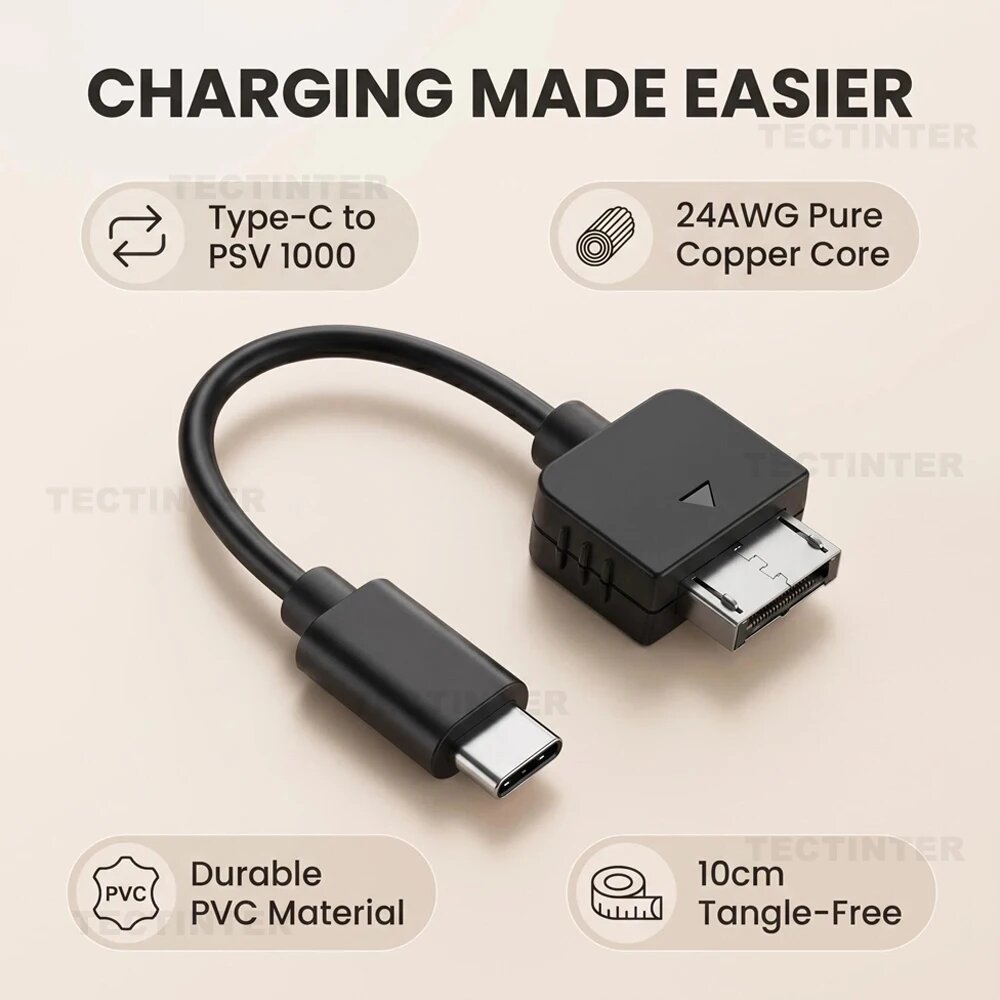 Кабель USB-C для PS Vita 1000 TECTINTER — фото 1
