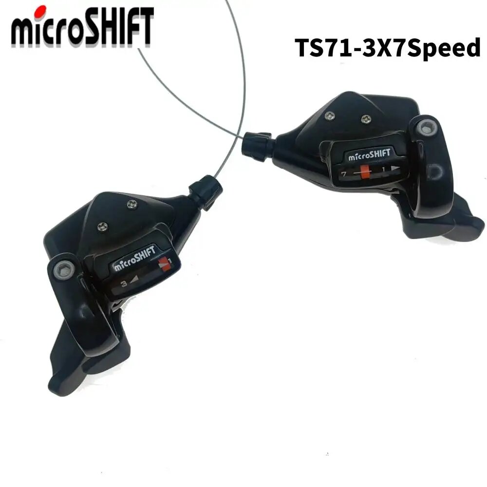 MicroSHIFT TS-71 Переключатели передач 3x7 скорости для горных велосипедов TS71-3x7S Shifter