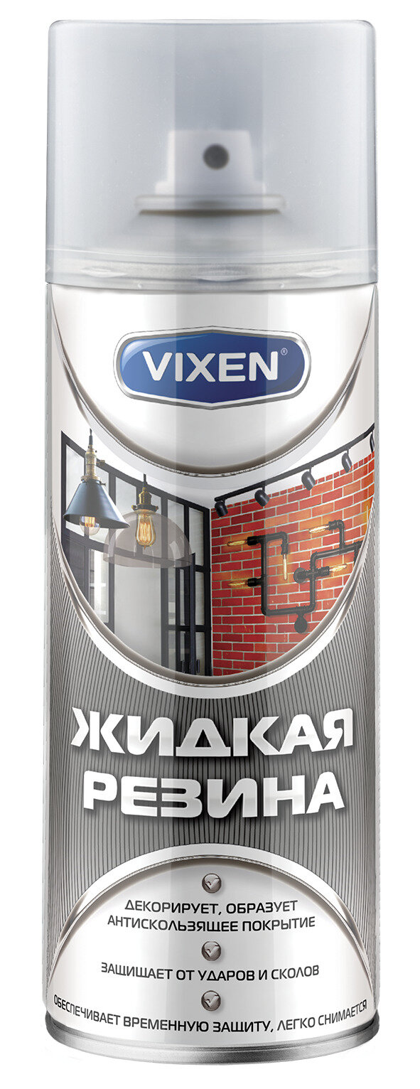 VIXEN Жидкий чехол/жидкая резина "Прозрачный" глянцевый 520мл VX-90100LM