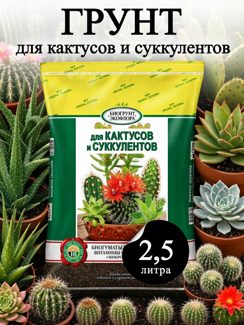 Грунт для суккулентов и кактусов, для декабриста и денежного дерева грунт для суккулентов грунт для кактусов почва для суккулентов