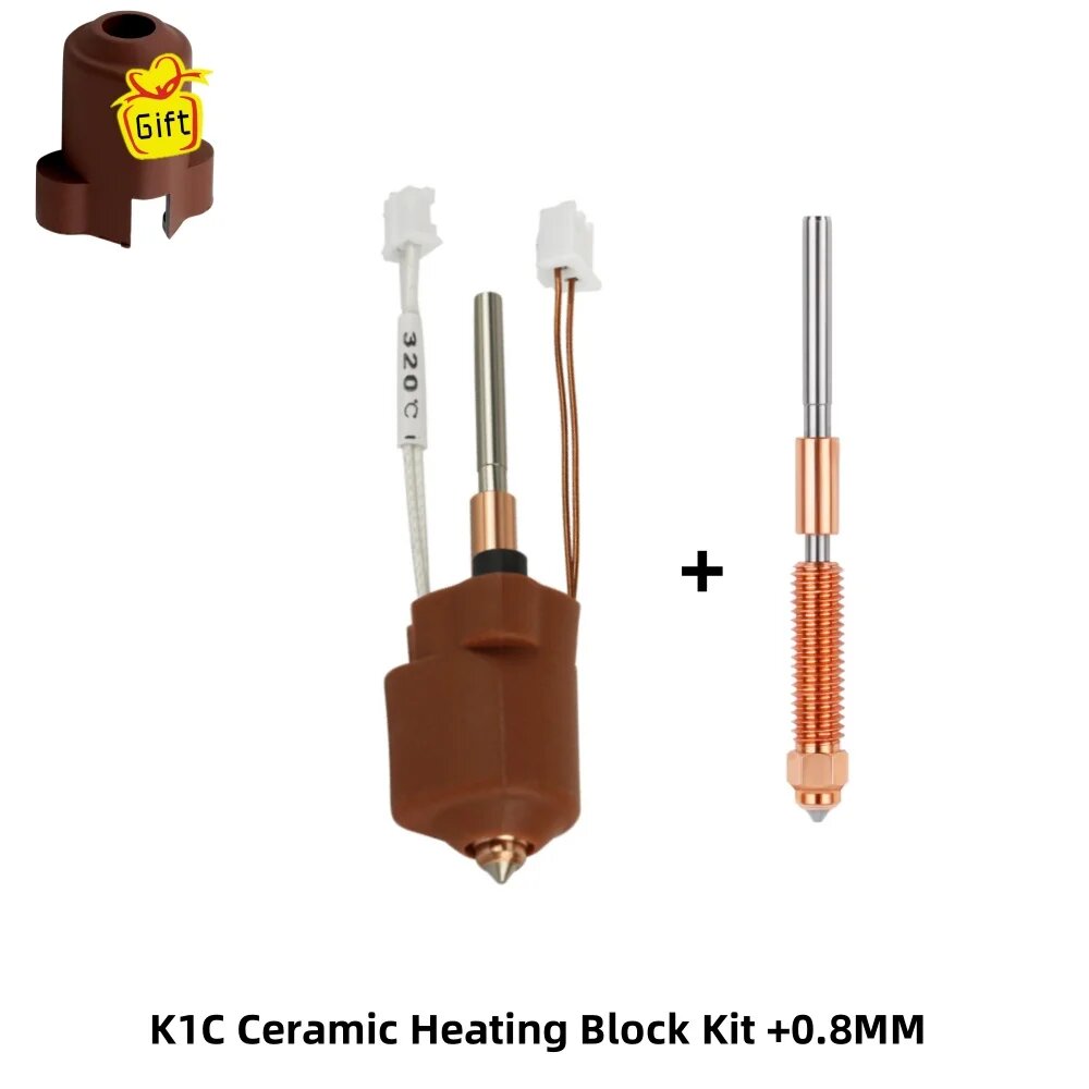 Creality K1C Керамический нагревательный блок Hotend-NZ0.8