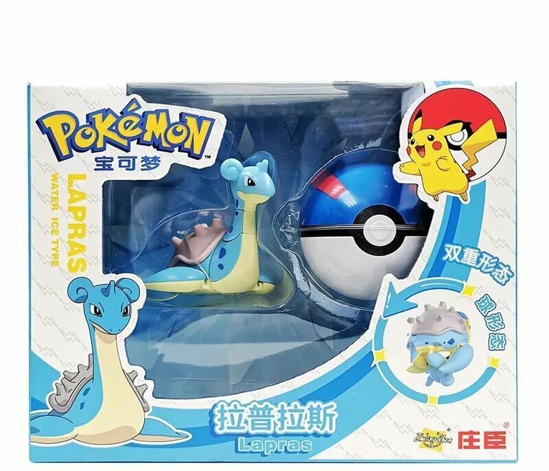 Детская игрушка трансформер в покеболе фигурка Blastoise (Бластойз) Pokemon (Покемон) от ВСЁ В ДОМ.