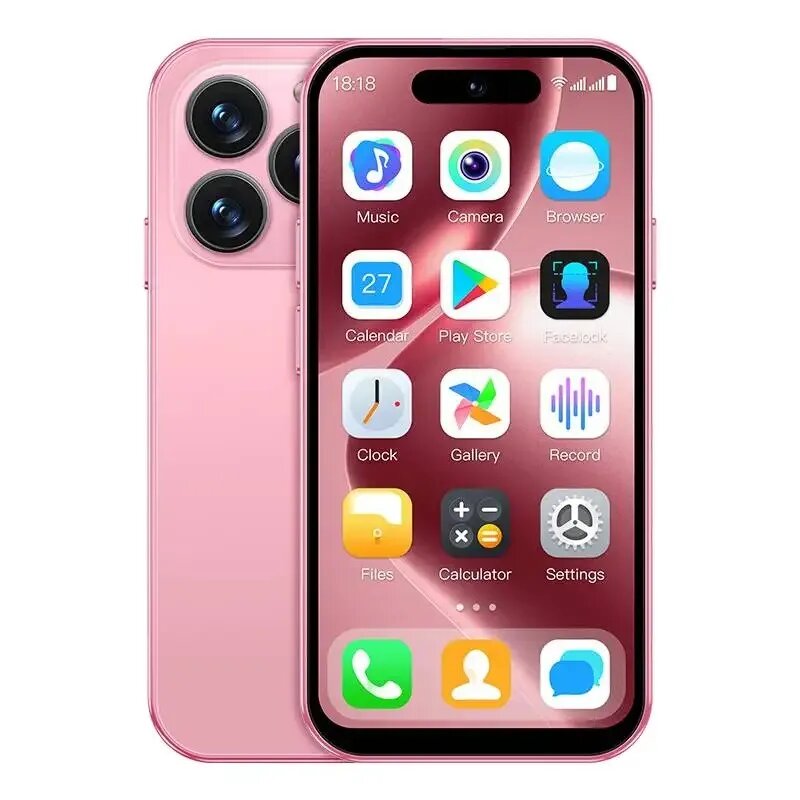 Смартфон ONEMYTH M16 Pro Mini | 4.0-дюймовый динамичный экран с ярким отображением, 2 ГБ+16 ГБ, Android 10.0, разблокировка по лицу, 2000 мАч, компактный телефон с поддержкой 3G