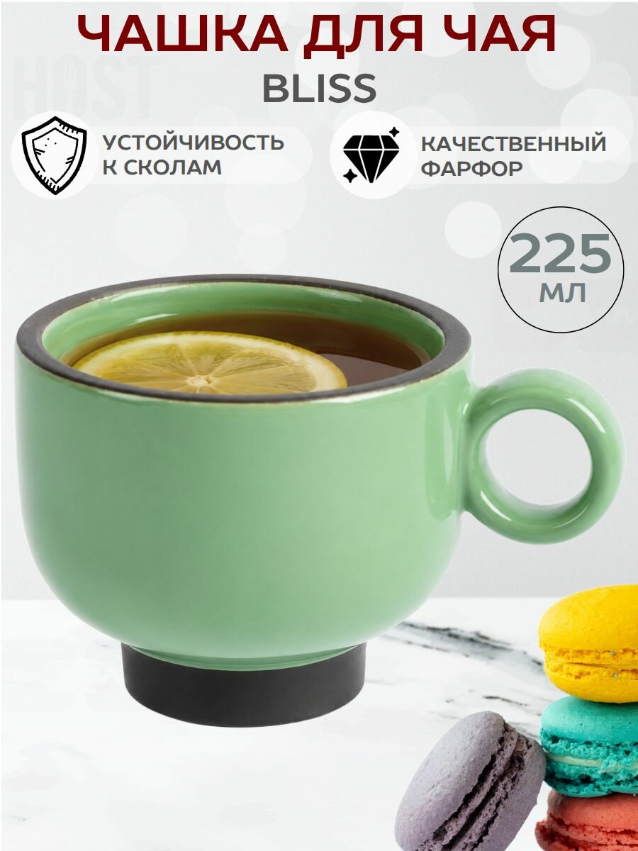 Чашка для чая 225 мл Bliss мятная
