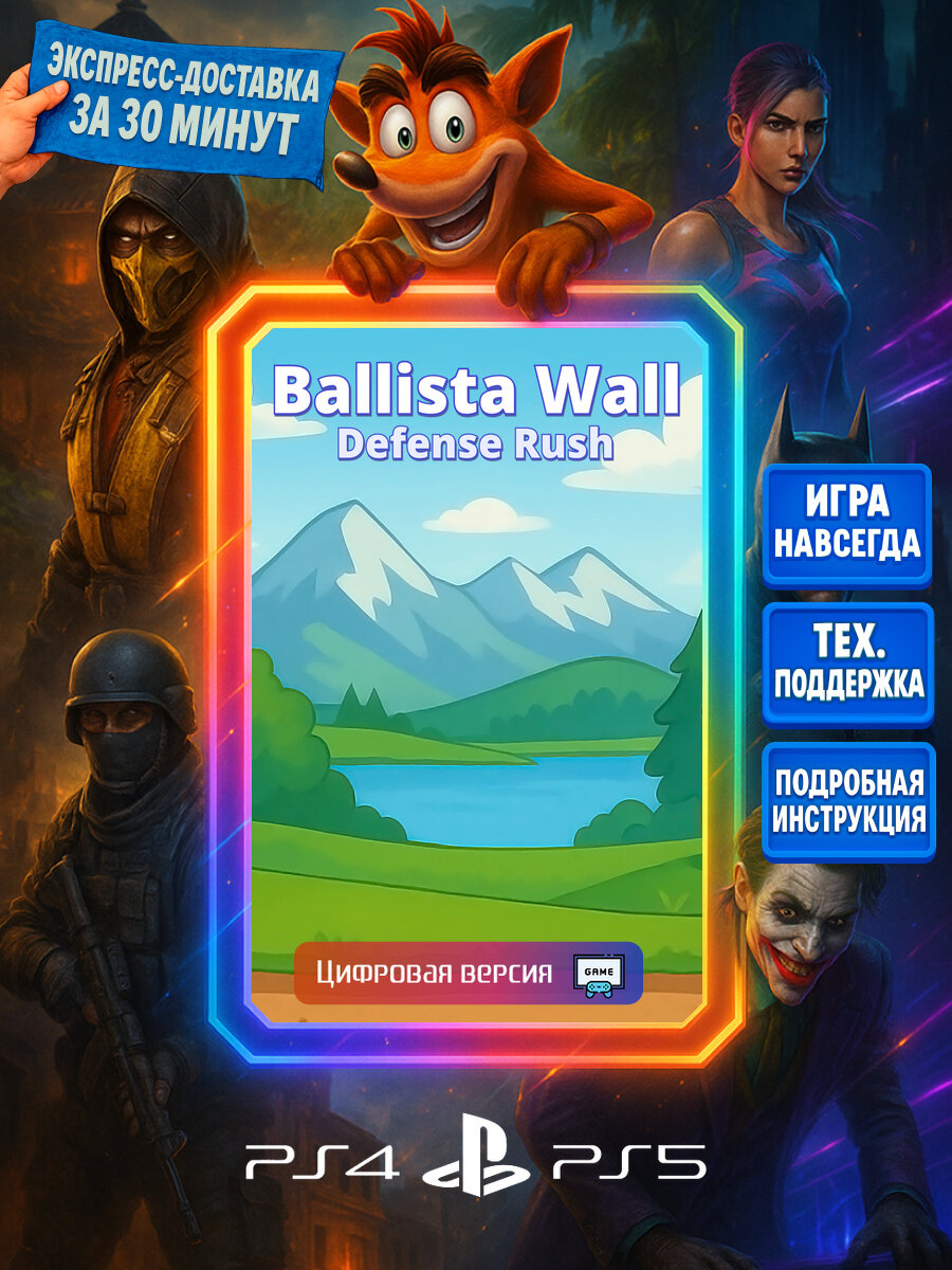 Ballista Wall Defense Rush PS4/PS5 | Моментальная доставка | Английский язык | Боевики